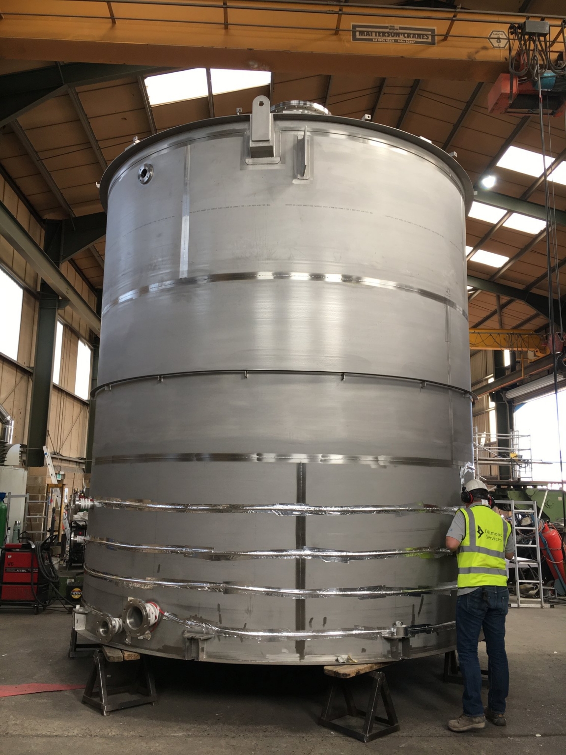 Industrial Trace Heating addition for fabricated tanks | Diamond Controls